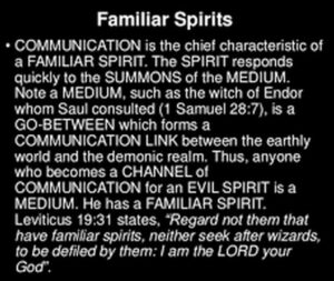 What the Bible Says About Familiar Spirits - SafeGuardYourSoul