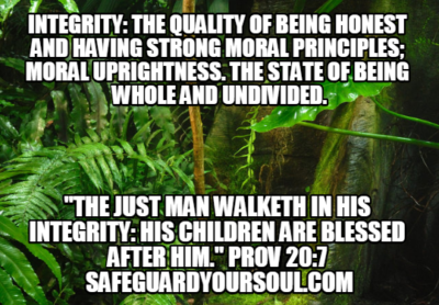 Godly Integrity [podcast] - SafeGuardYourSoul