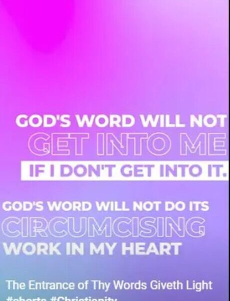 The Entrance of Thy Words Giveth Light 60 secs #shorts #Christianity [video] - SafeGuardYourSoul